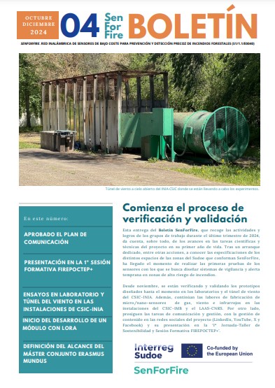 Boletin SenForFire (Octubre a diciembre 2024) - Interreg Sudoe