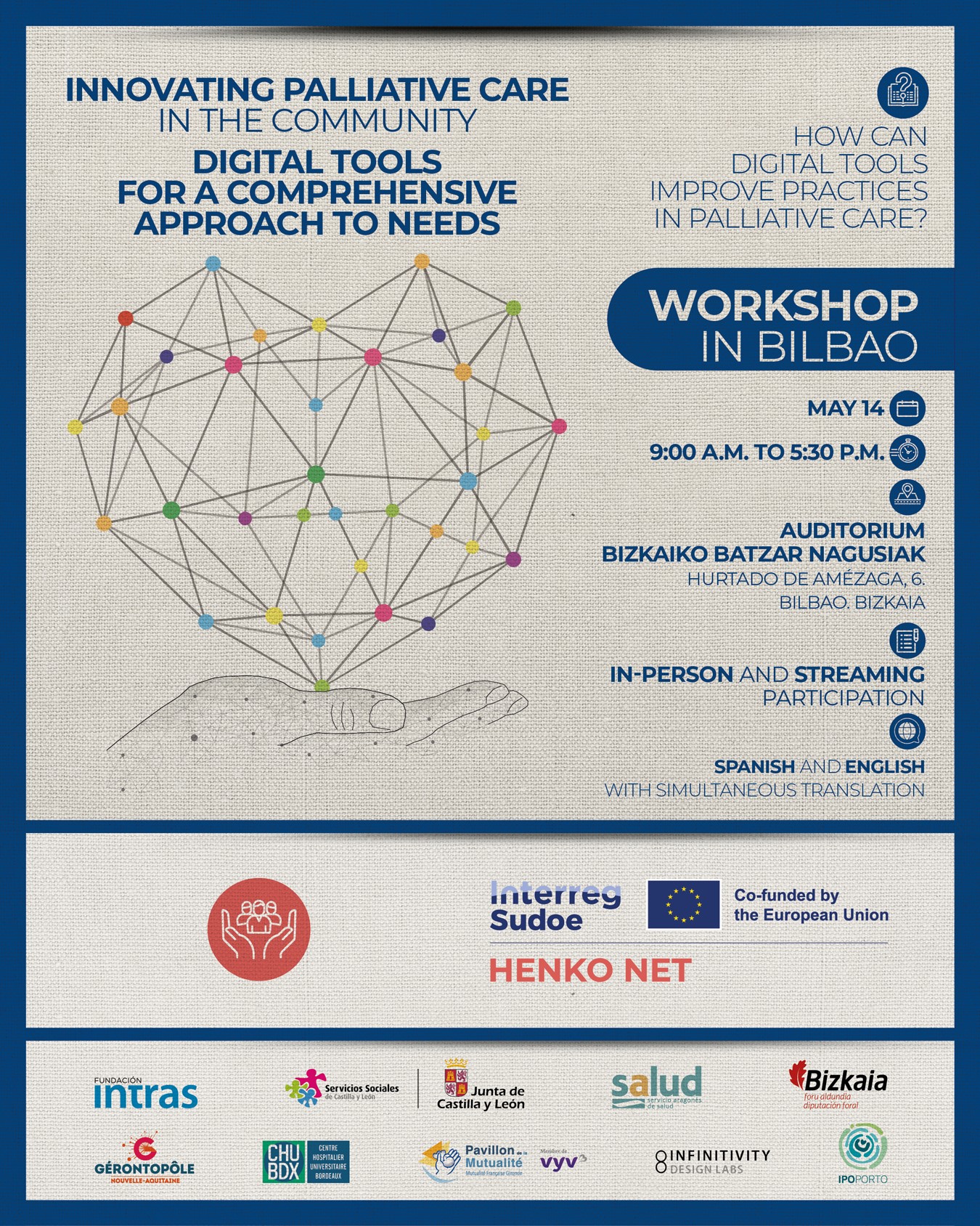 INNOVATING IN PALLIATIVE CARE IN THE COMMUNITY (Bilbao, May 14, 2025) - Interreg Sudoe